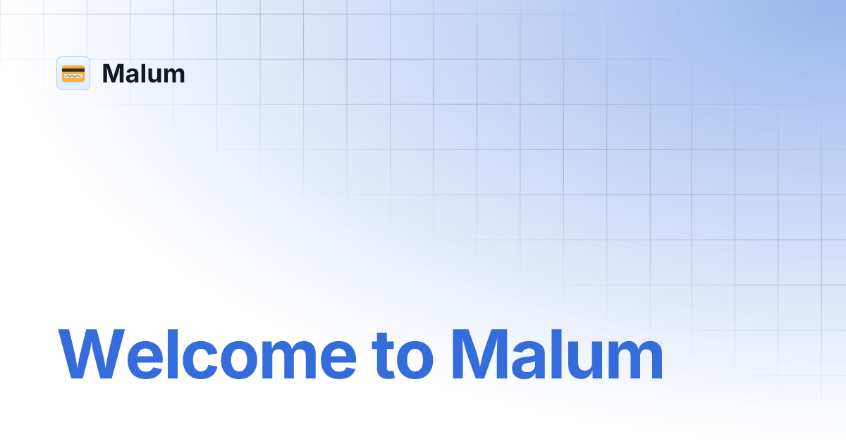 Welcome to Malum | Malum